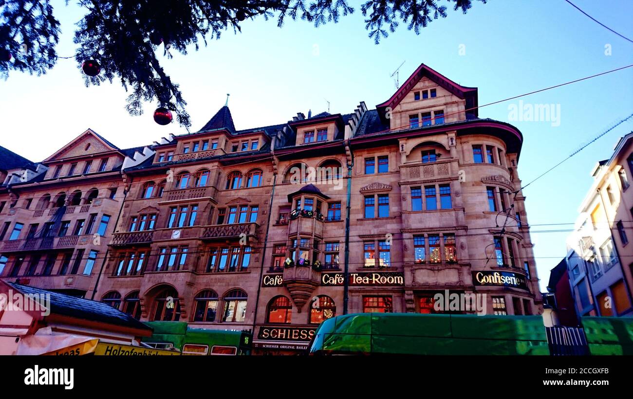 Ancient Building in Basel Stock Photo - Alamy