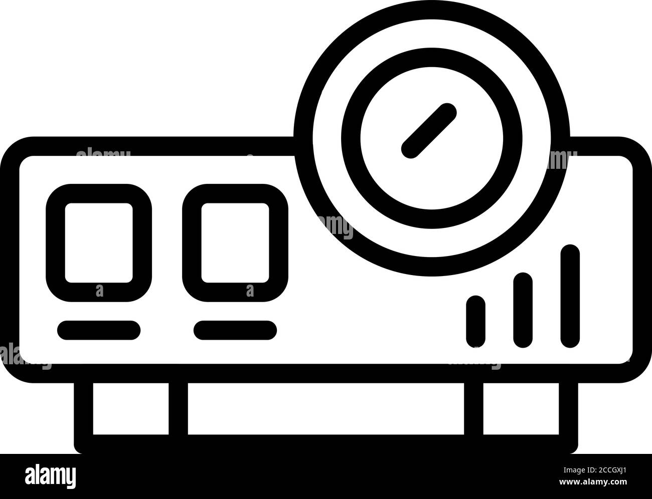 Projector icon, outline style Stock Vector Image & Art - Alamy