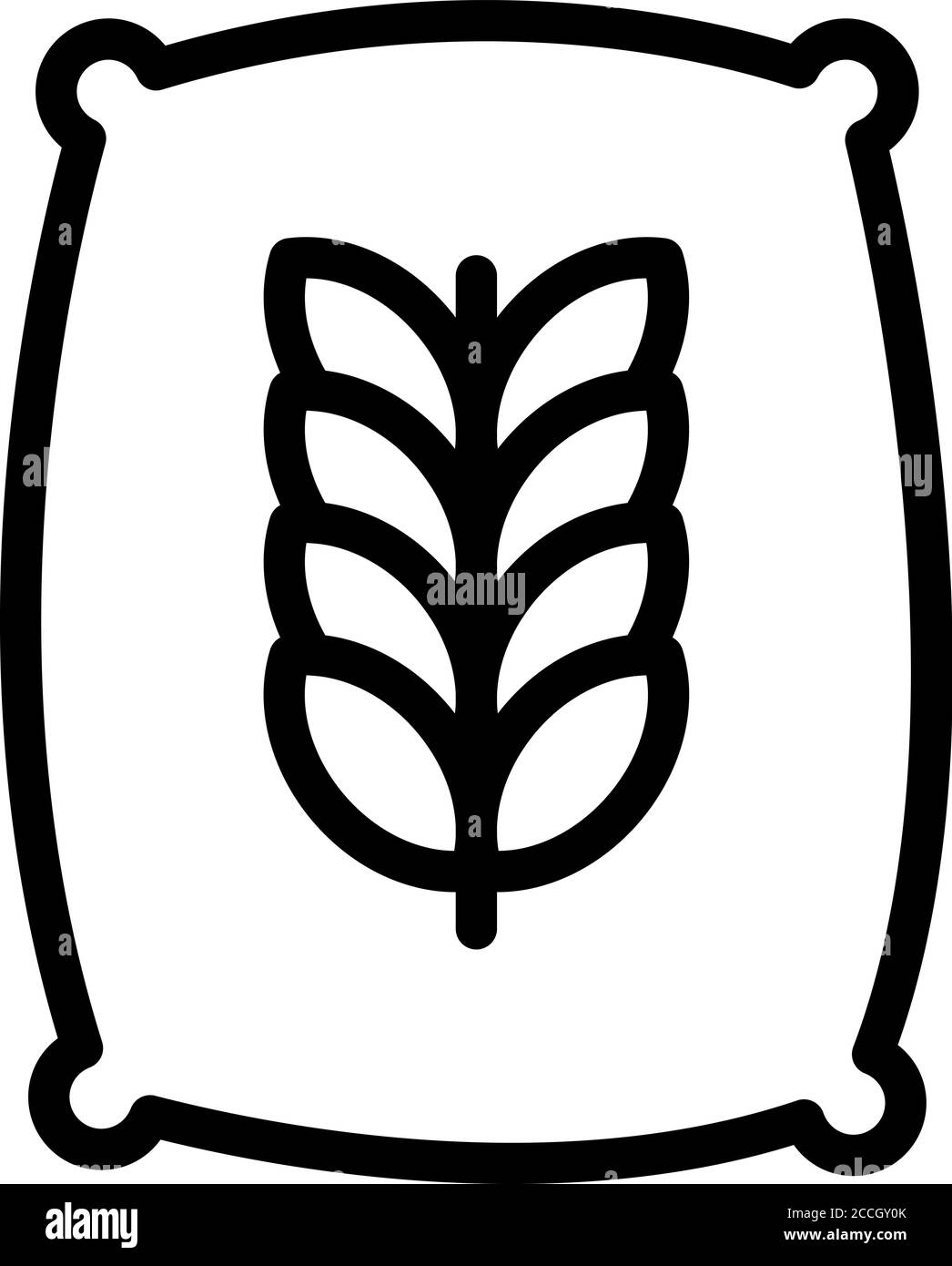 Wheat grains icon, outline style Stock Vector Image & Art - Alamy