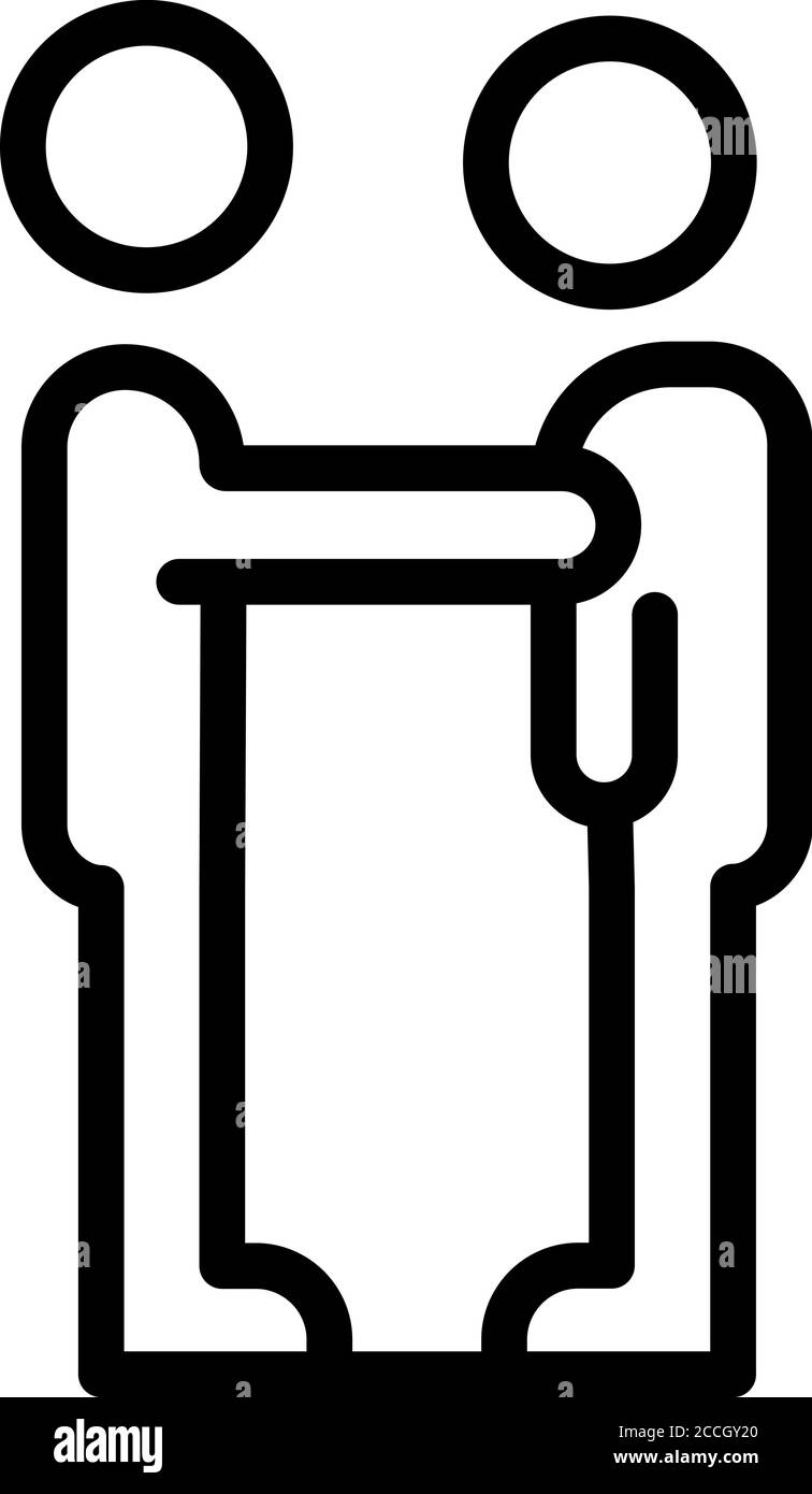 Support people icon, outline style Stock Vector Image & Art - Alamy