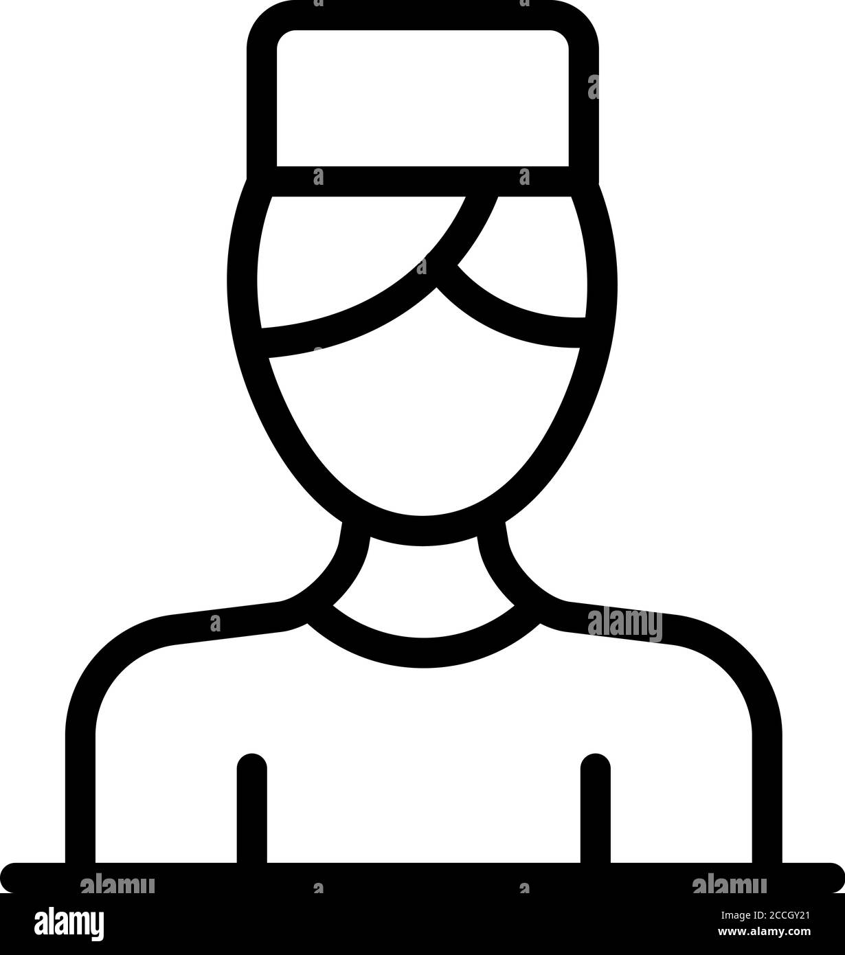 Medical nurse icon, outline style Stock Vector Image & Art - Alamy