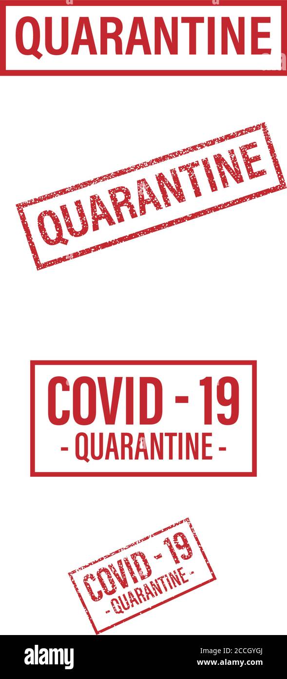 Quarantine sign. Flat style corona virus icon. No spread of the ...