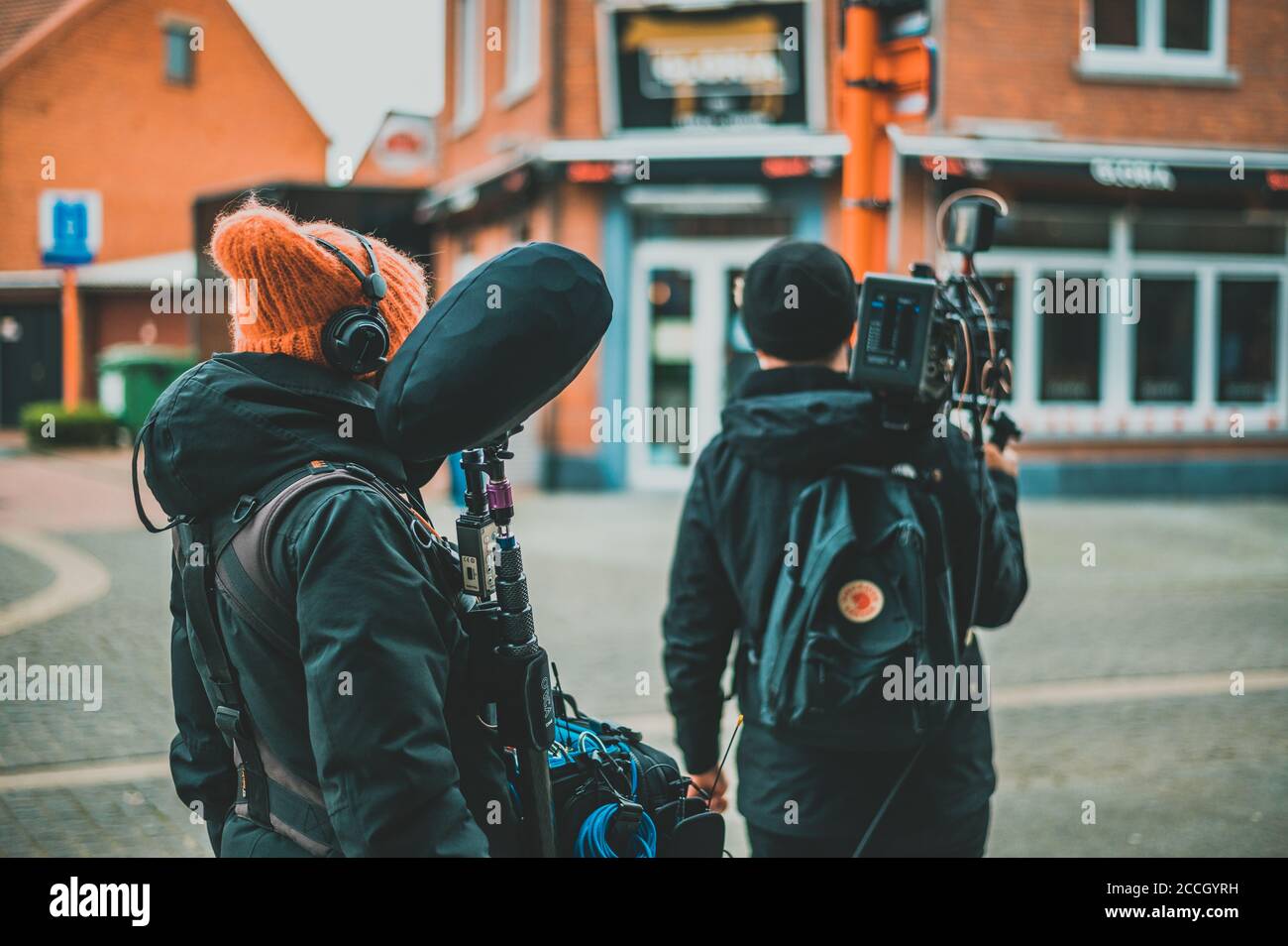 camera crew at work Stock Photo - Alamy
