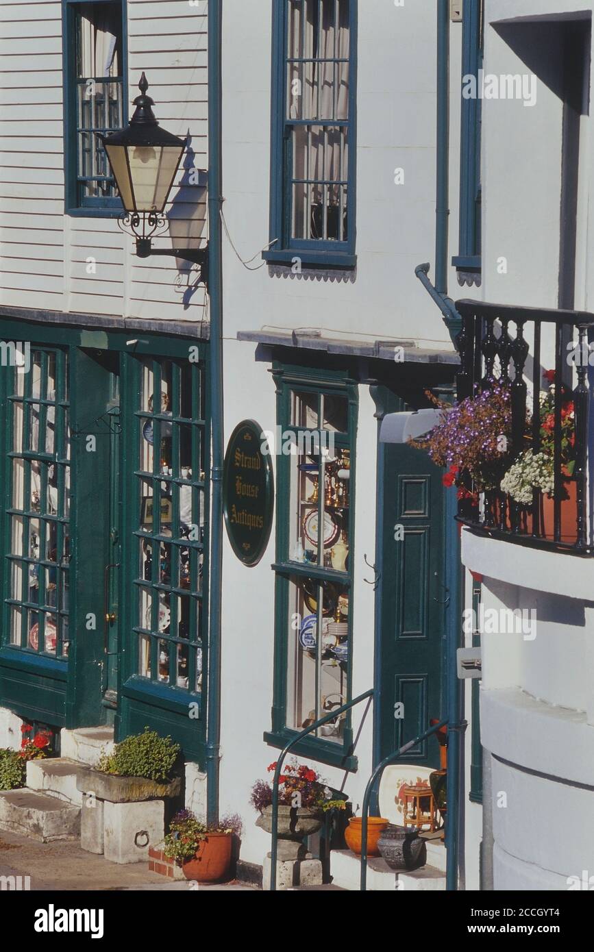 Strand House Antique shop, Rye, East Sussex, England, UK Stock Photo ...