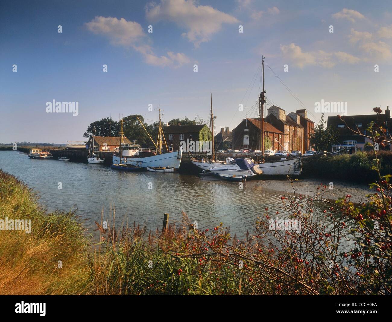 Snape Maltings, River Alde, Snape, Suffolk, England, UK Stock Photo - Alamy