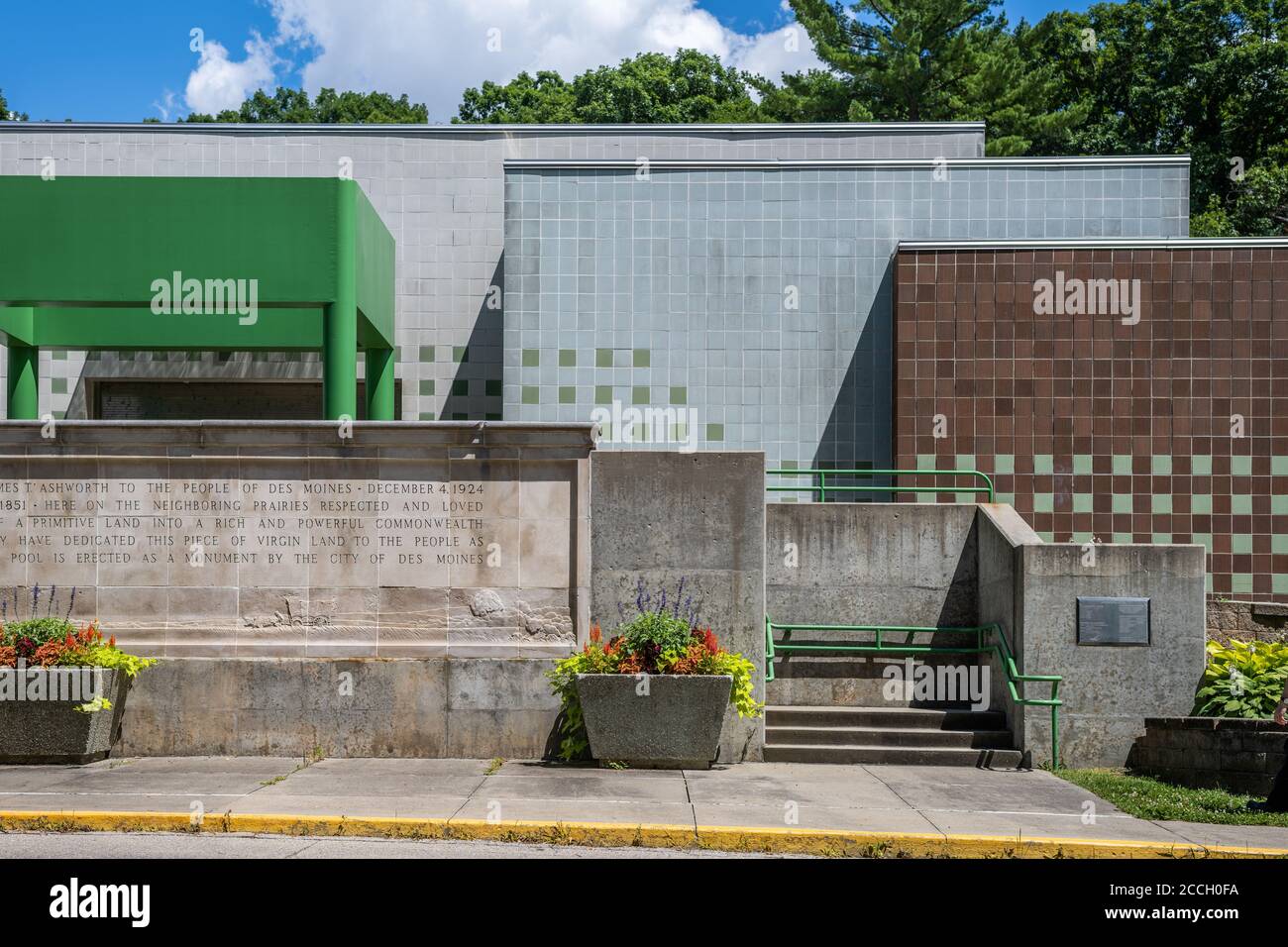 Ashworth Swimming Pool designed by Bussard/Dukis Associates Stock Photo ...