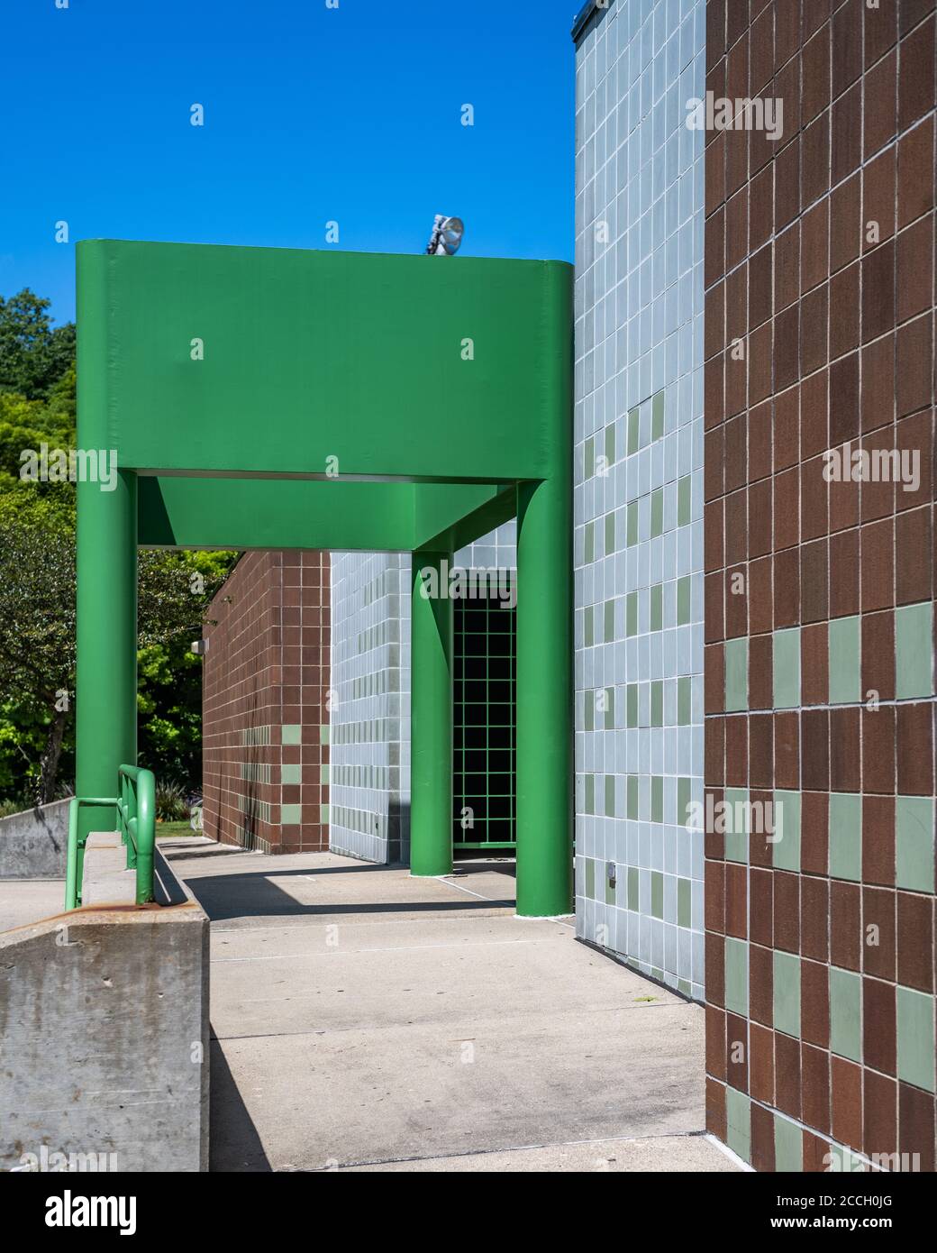 Ashworth Swimming Pool designed by Bussard/Dukis Associates Stock Photo ...
