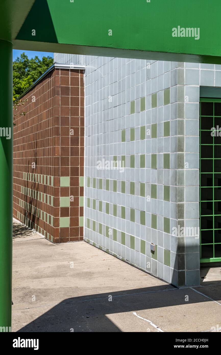 Ashworth Swimming Pool designed by Bussard/Dukis Associates Stock Photo ...