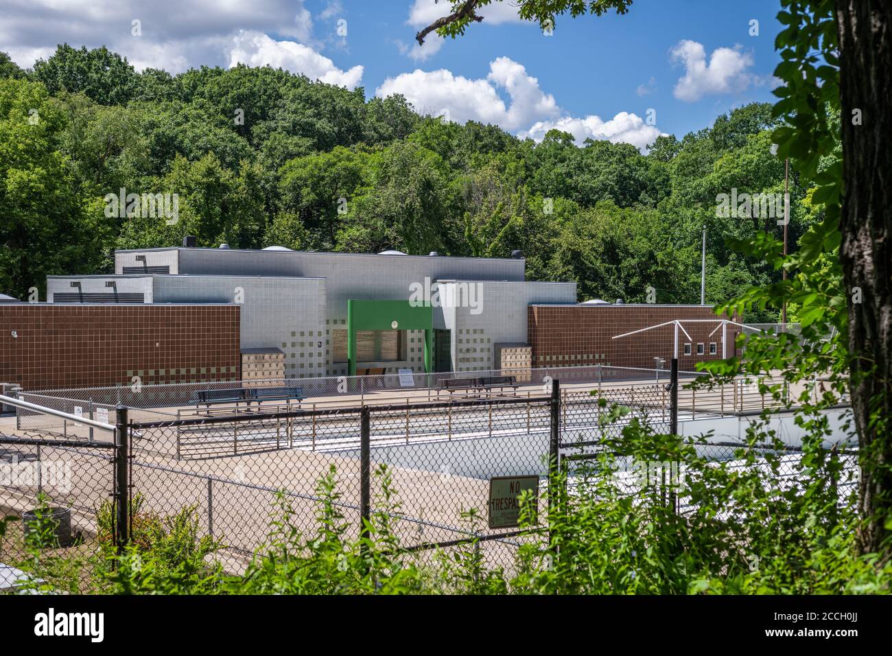 Ashworth Swimming Pool designed by Bussard/Dukis Associates Stock Photo ...