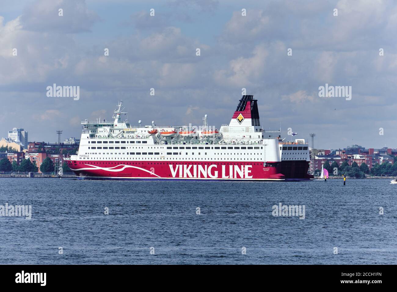 Helsinki, Finland - August 15, 2020: The cruise ferry MS Mariella is ...