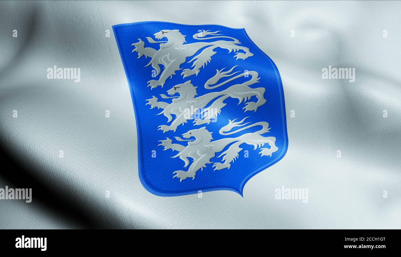 3D Illustration of a waving Holand city flag of Ulft (Netherlands ...