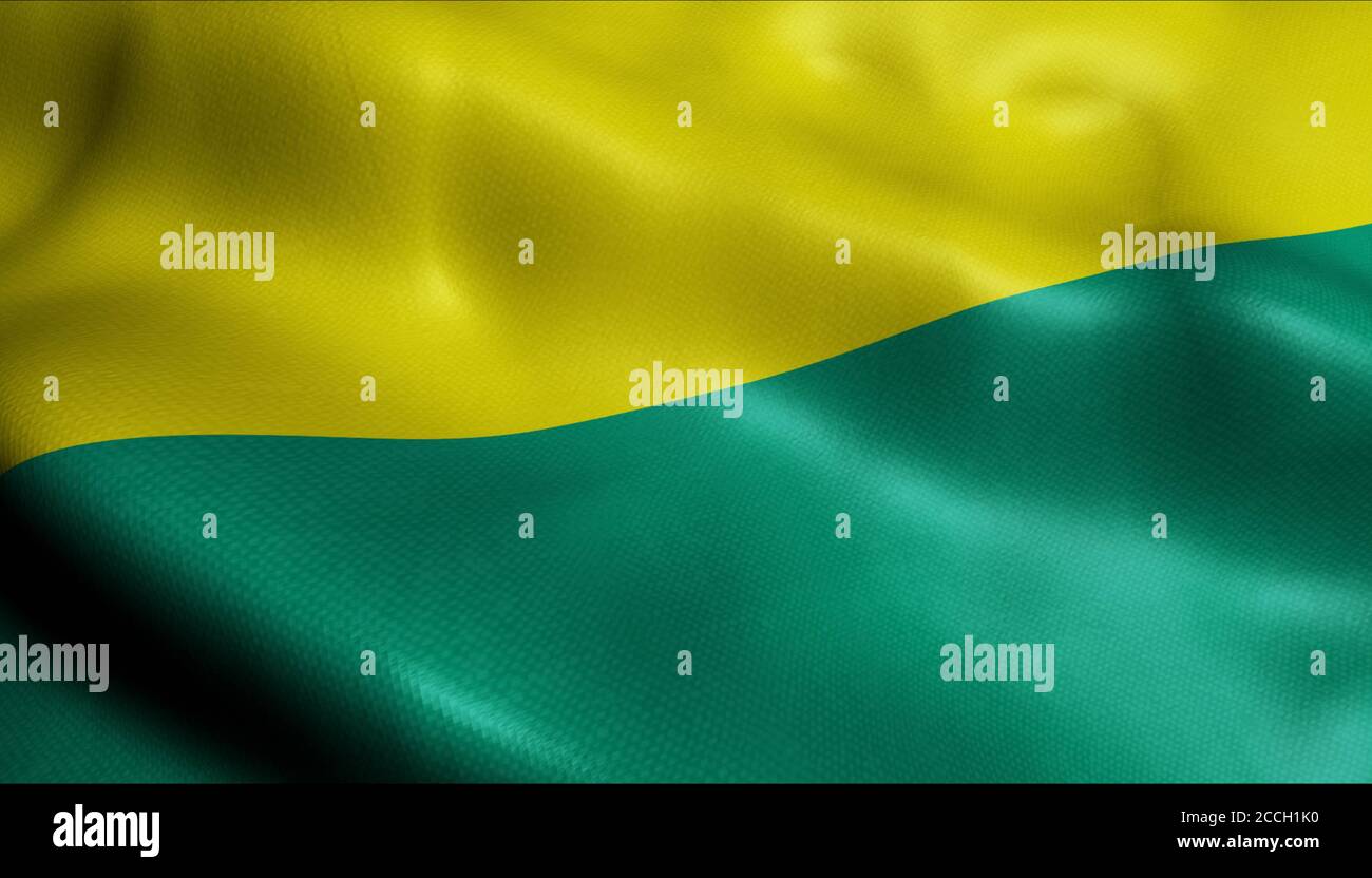 3D Illustration of a waving Holand city flag of The Hague (Netherlands ...