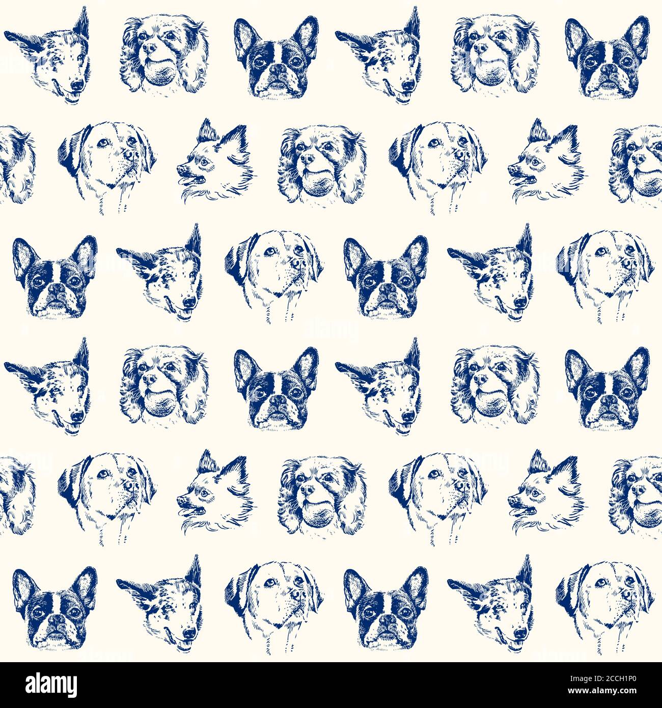 Dogs seamless pattern Stock Vector Image & Art - Alamy