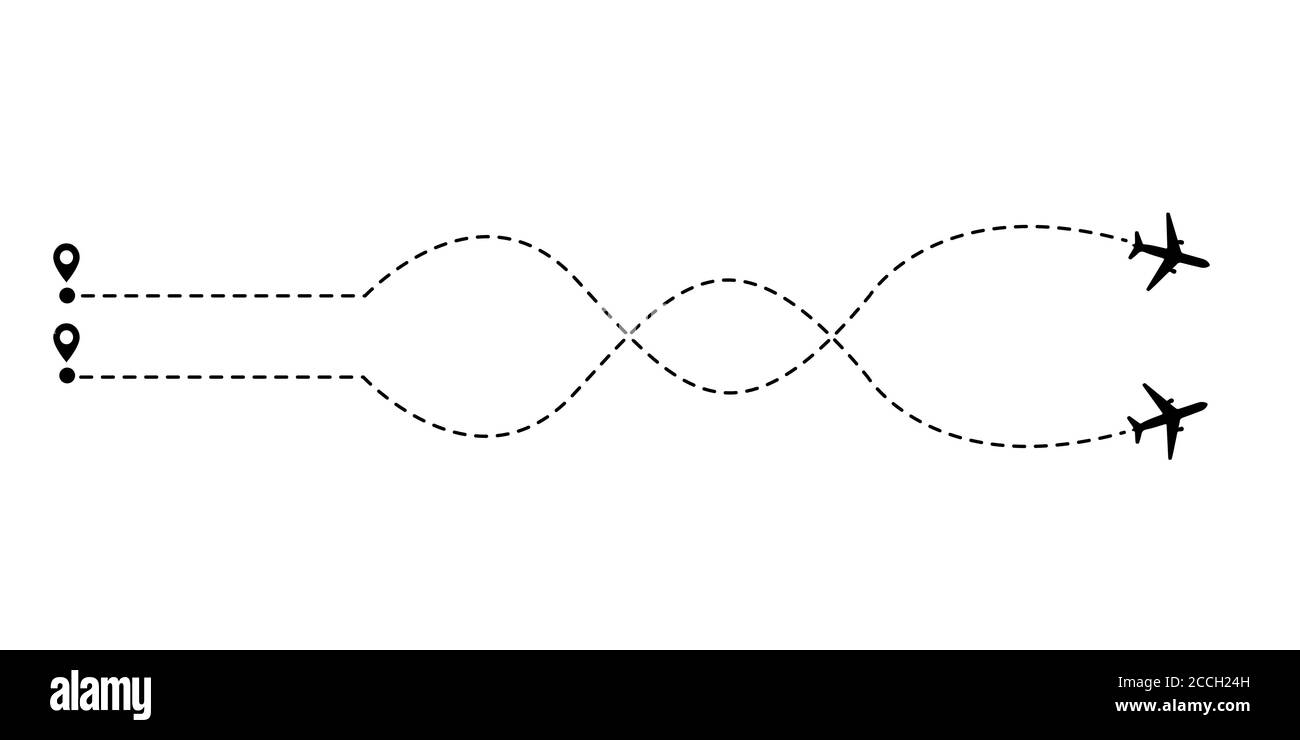 Asian travel path Stock Vector Images - Alamy