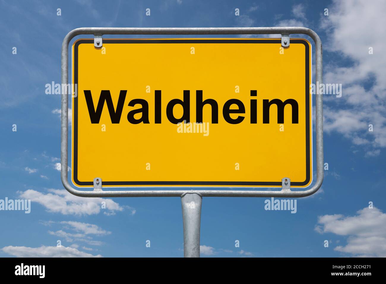 Ortstafel Waldheim, Sachsen, Deutschland | Place name sign Waldheim ...