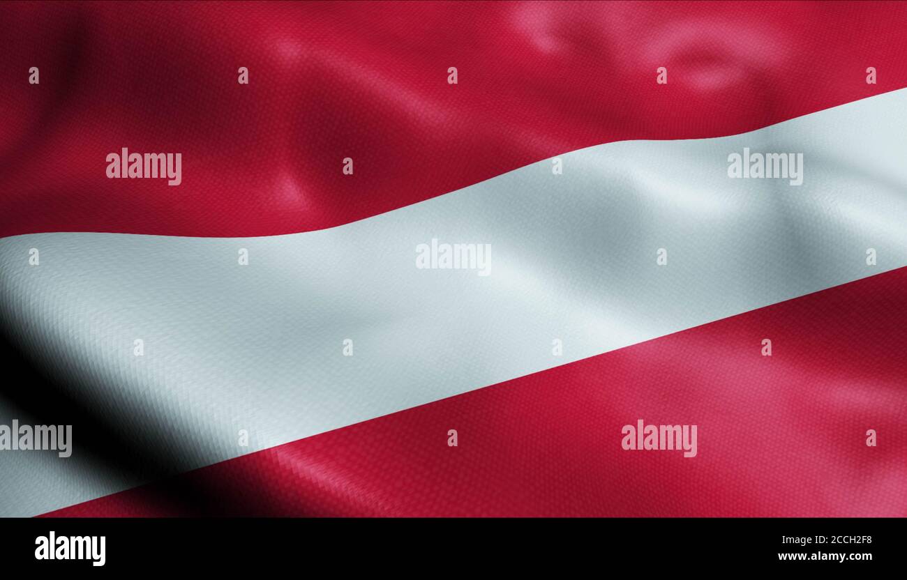 3D Illustration of a waving Holand city flag of Hoorn (Netherlands ...