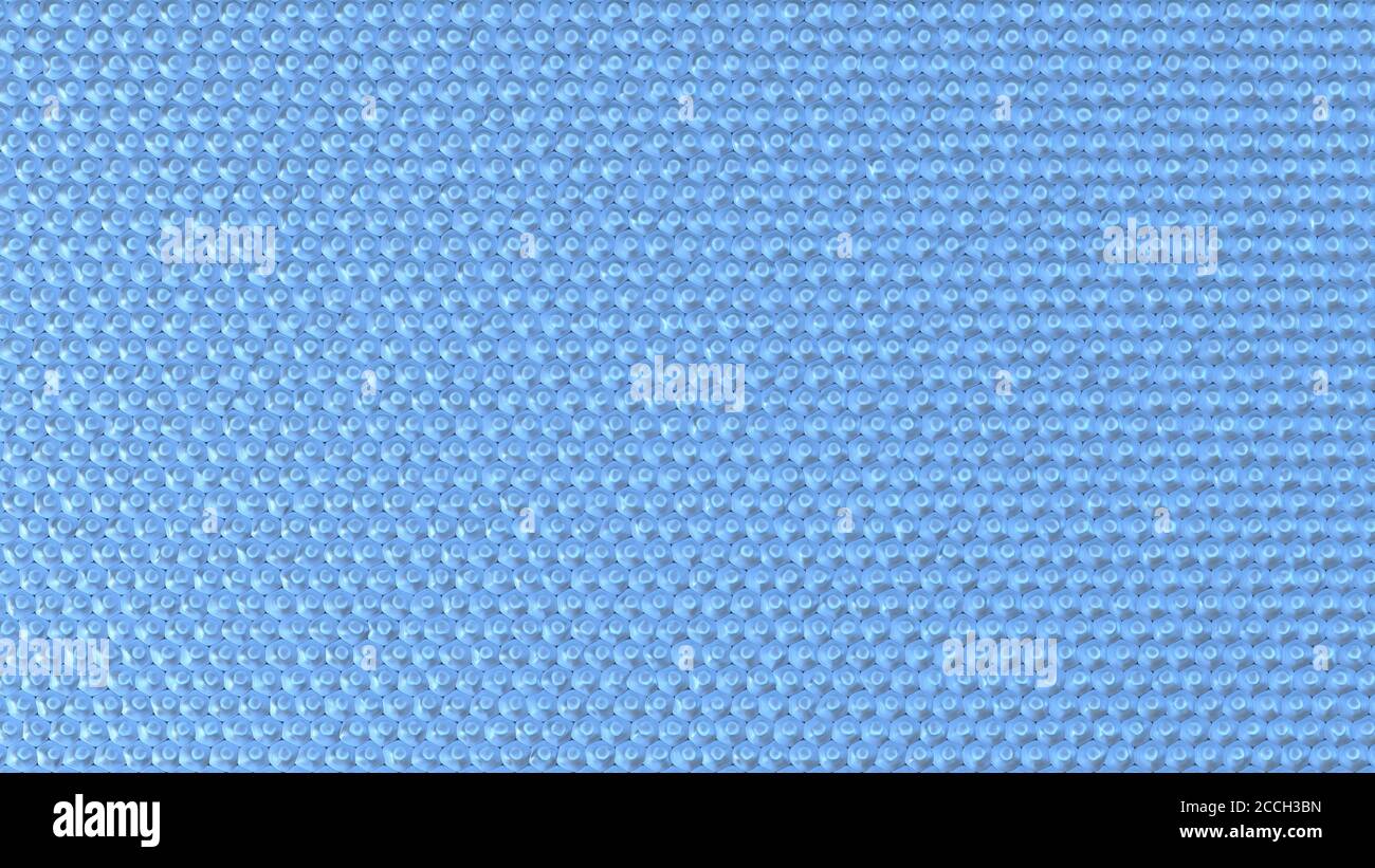 Top view of a cell pattern of hexagonal cells with nuclei - 3d ...