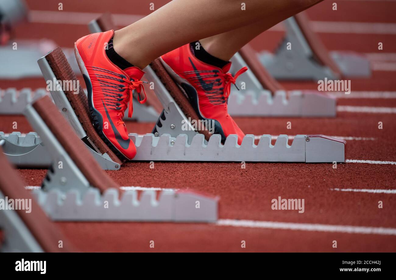 Vaterstetten, Germany. 22nd Aug, 2020. Athletics: German championship ...