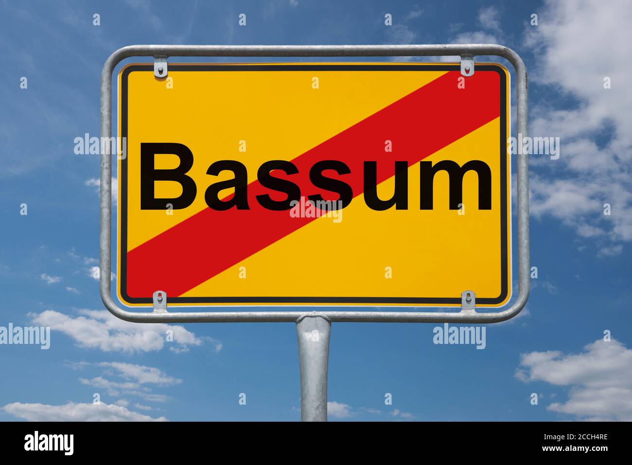 Ortstafel Bassum, Niedersachsen, Deutschland | Place name sign Bassum ...