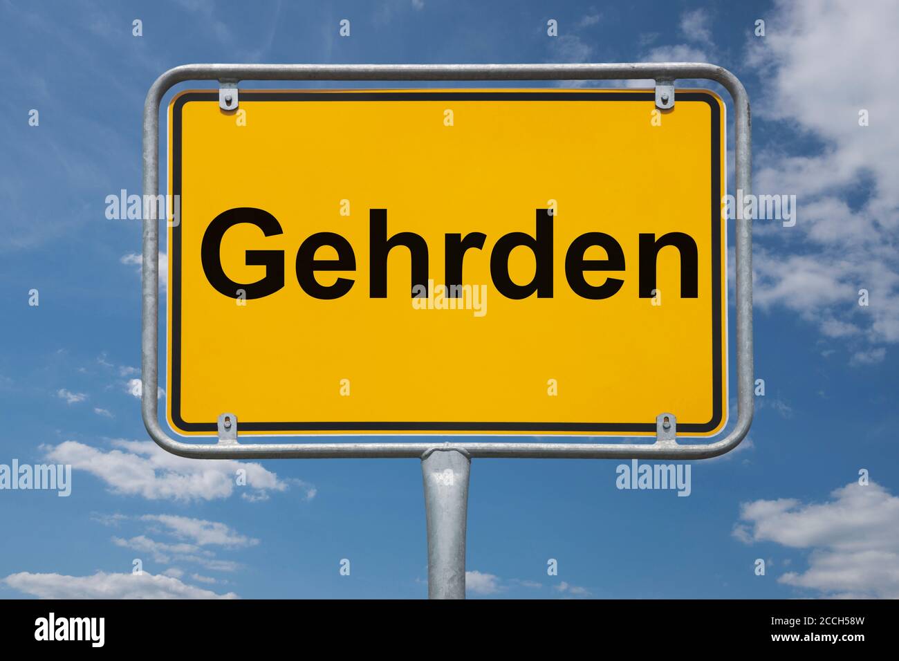 Ortstafel Gehrden, Niedersachsen, Deutschland | Place name sign Gehrden ...