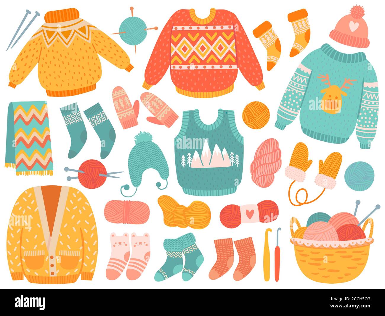Collection woolen clothes hi-res stock photography and images - Alamy