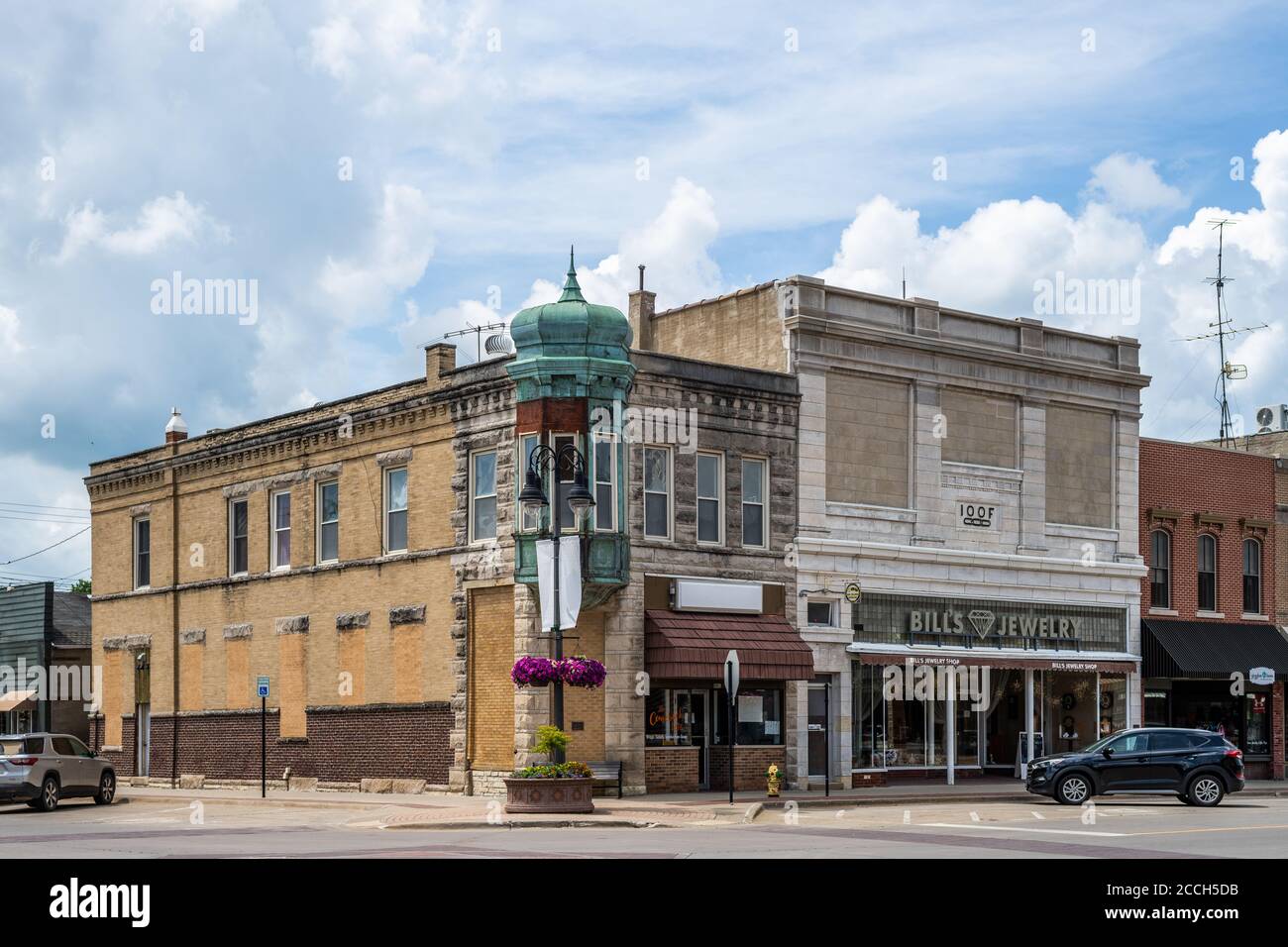 Buildings in downtown Grinnell Stock Photo - Alamy
