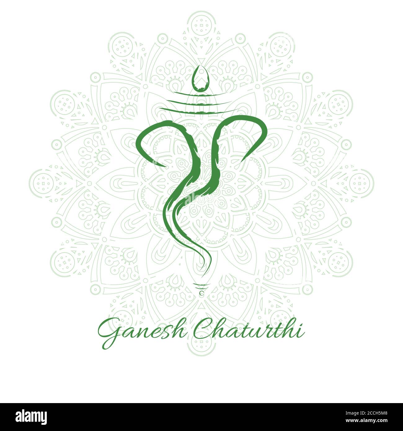 Vector Illustration of Lord Ganpati abstract background for Ganesh ...