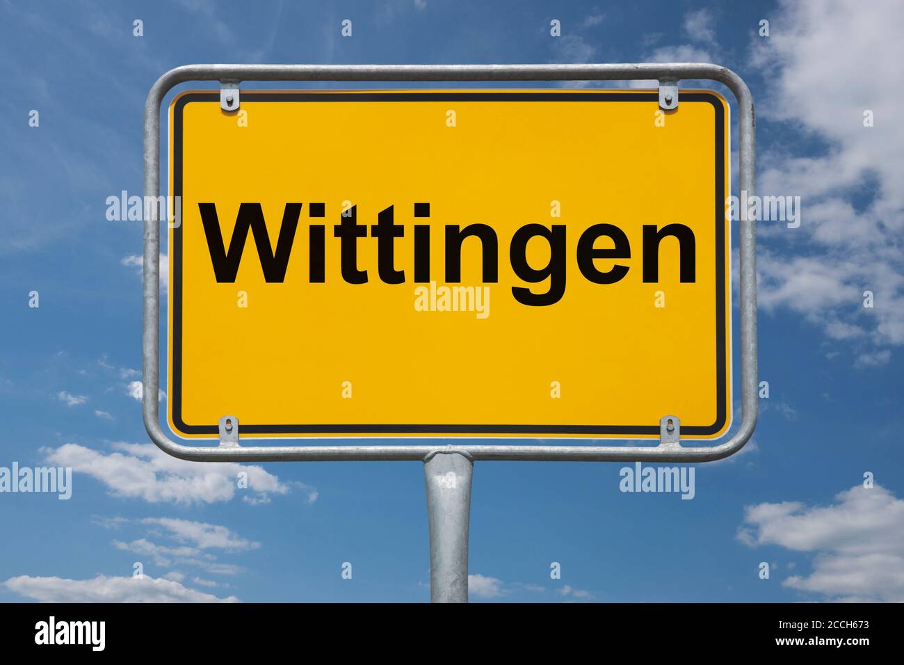 Ortstafel Wittingen, Niedersachsen, Deutschland | Place name sign ...