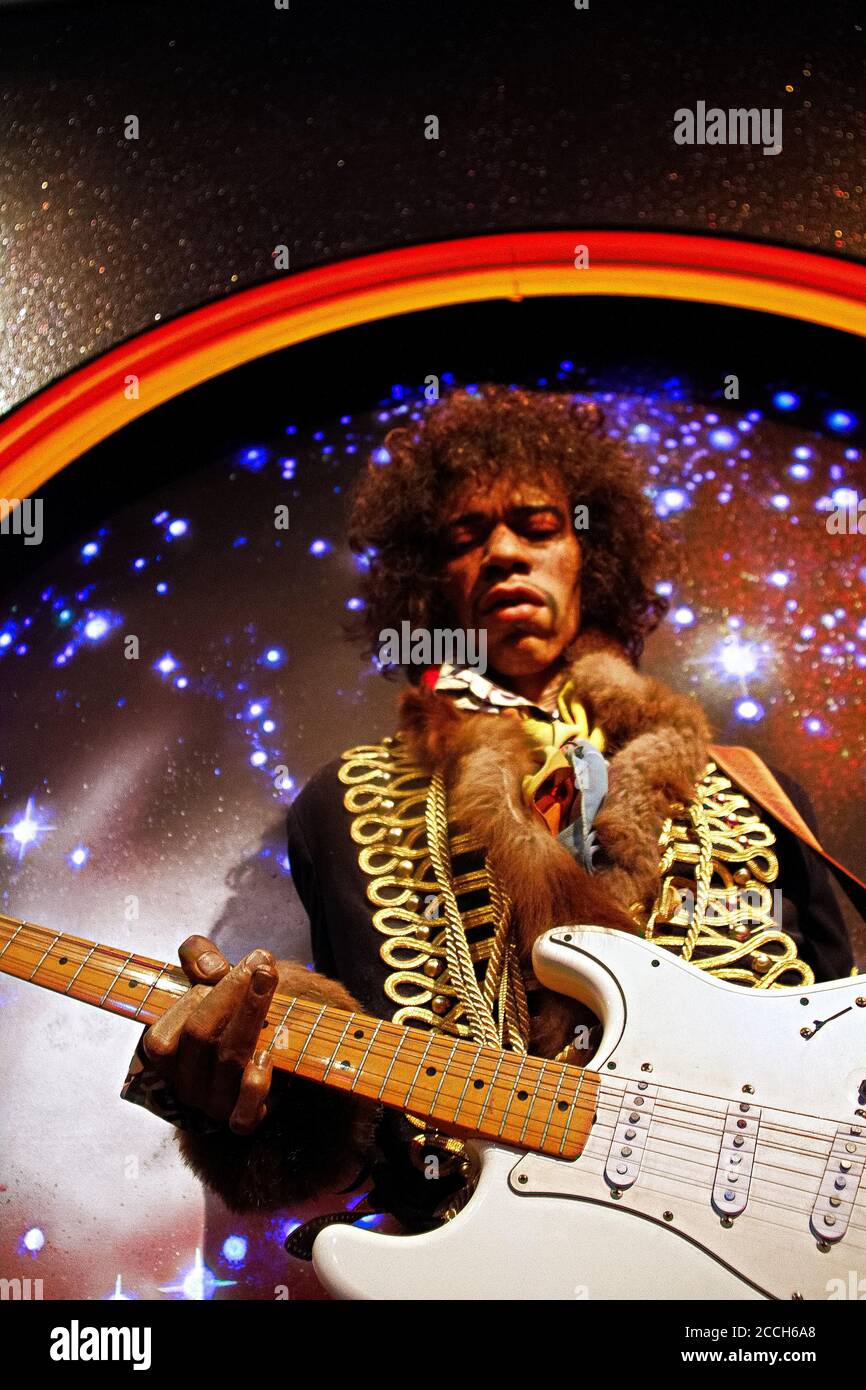 Jimi Hendrix as James Marshall Hendrix famous guitarlist, Madame ...