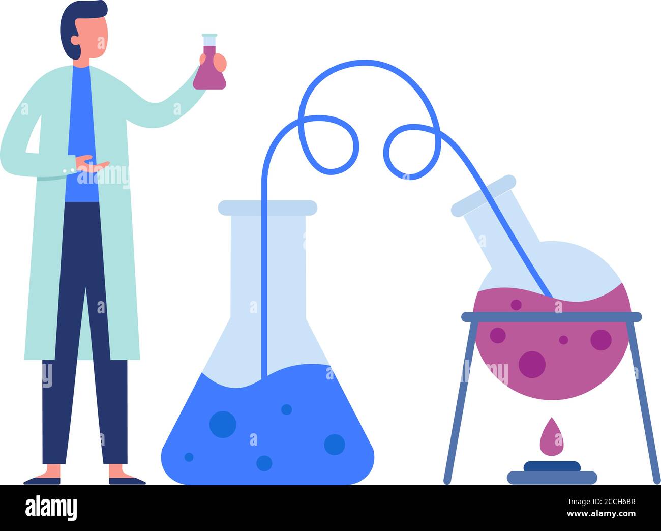 Science experiment cartoon hi-res stock photography and images - Alamy