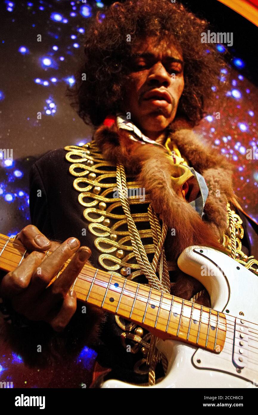 Jimi Hendrix as James Marshall Hendrix famous guitarlist, Madame ...