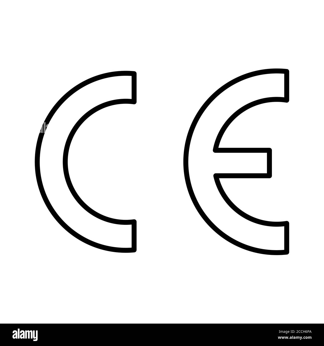 CE mark symbol for conformite europeenne, clean label product ...