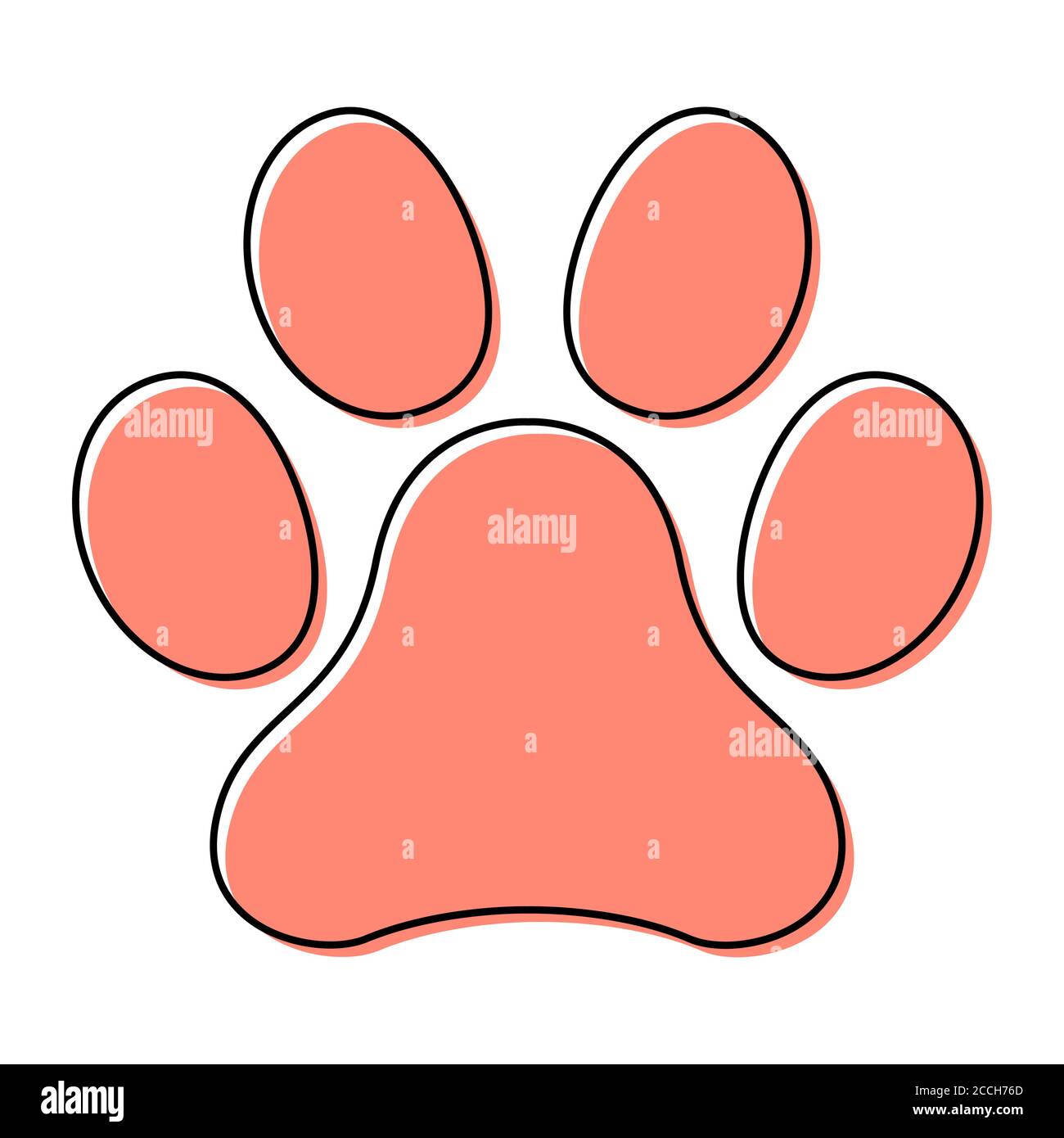 Animal paw icon, dog, cat.. symbol for pet. Foot mark isolated on white ... Animal paw icon, dog, cat.. symbol for pet. Foot mark isolated on white ...