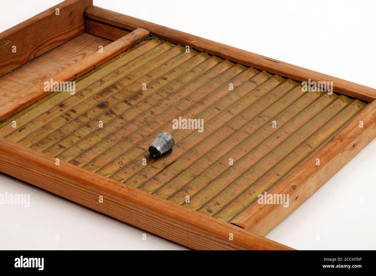 Brass washboard - Vintage. Also used as a musical instrument, played ...