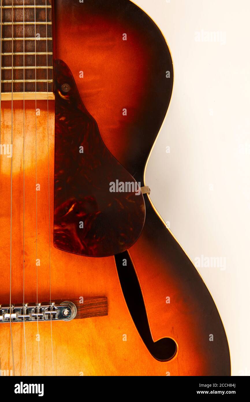 1950s Framus Sunburst Acoustic Guitar.Archback or Archtop in style ...