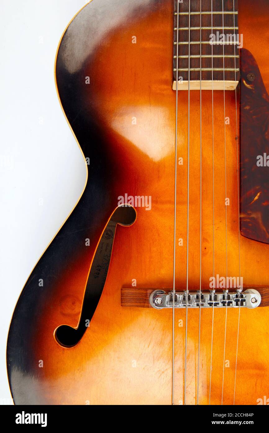 1950s Framus Sunburst Acoustic Guitar.Archback or Archtop in style ...