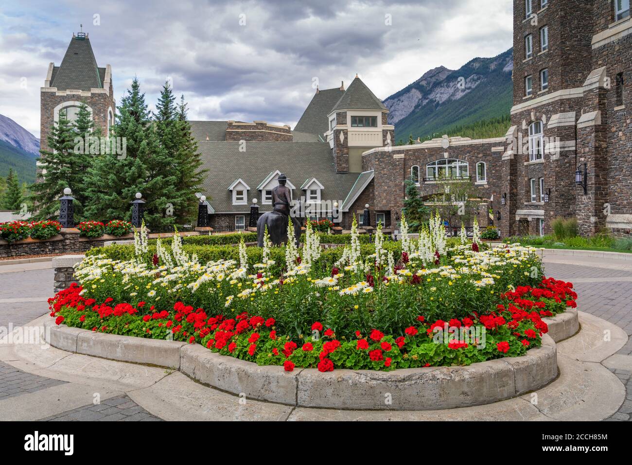 The Fairmont Banff Springs Hotel, Banff, Alberta, Canada Stock Photo ...