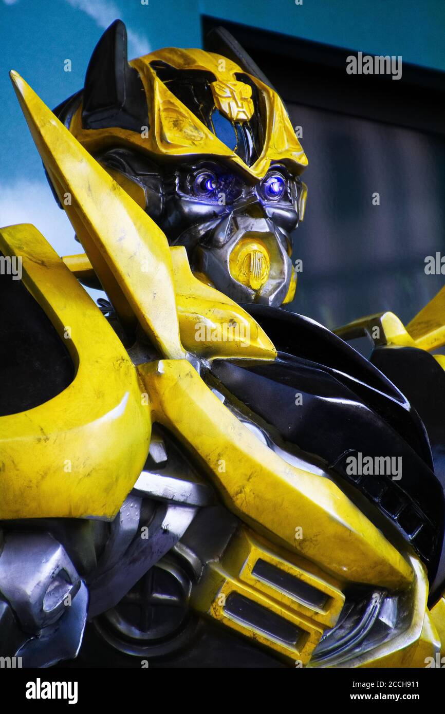 The Replica of Bumblebee robot statue from Transformers Age of ...