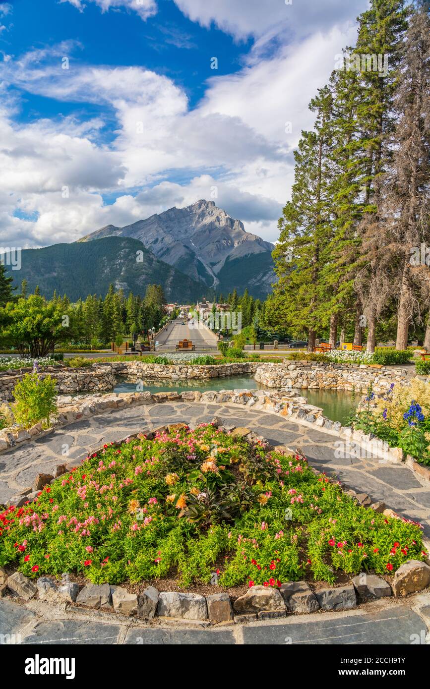 The Cascades of Time Gardens in the Banff Townsite, Banff, Alberta ...