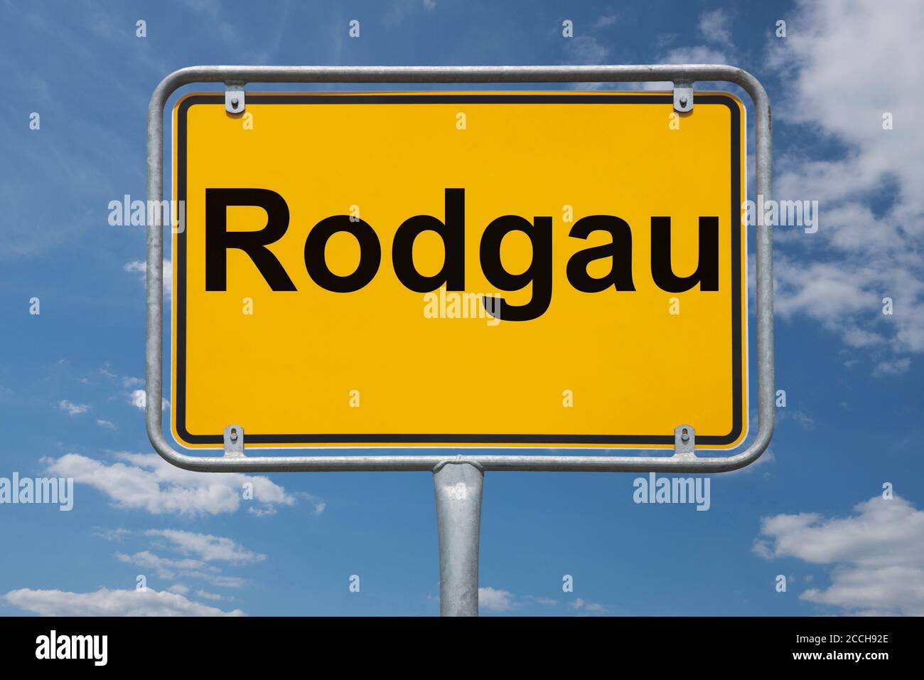 Ortstafel Rodgau, Hessen, Deutschland | Place name sign Rodgau, Hesse ...