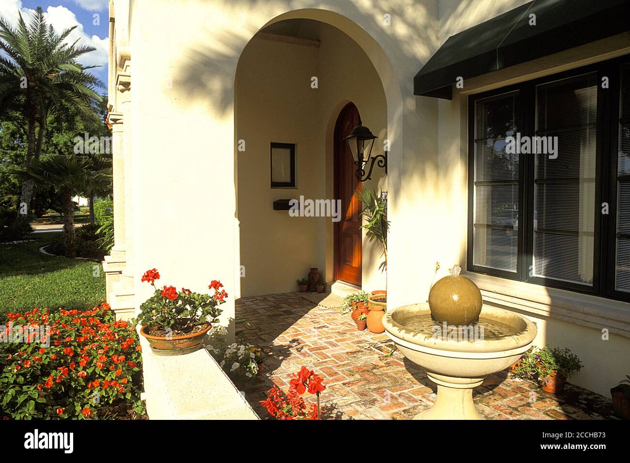 Stately Front Door and Entryway , St Petersburg, FL, USA Stock Photo ...