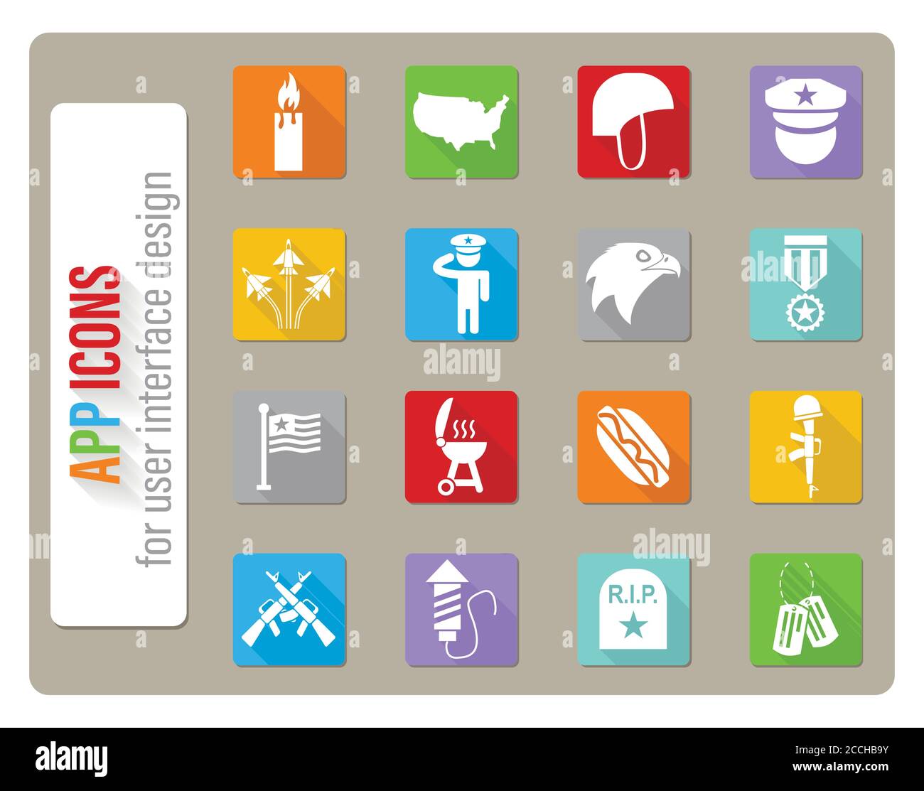 memorial day icon set Stock Vector Image & Art - Alamy