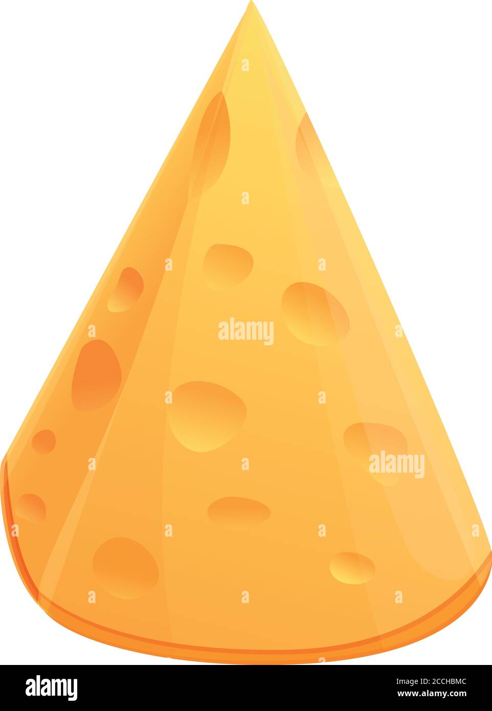 Parmesan cheese icon. Cartoon of parmesan cheese vector icon for web ...