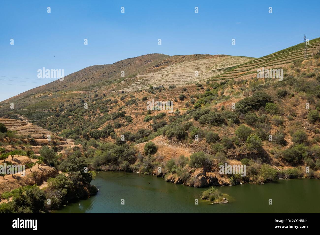 Beautiful Panoramic view of The Valley of the River Douro, Portugal ...