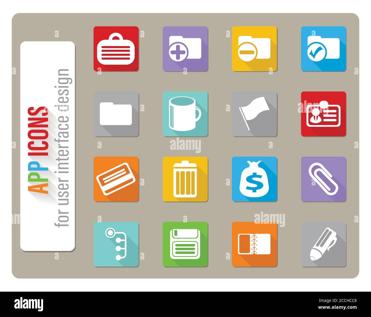 Office simple vector icons Stock Vector Image & Art - Alamy