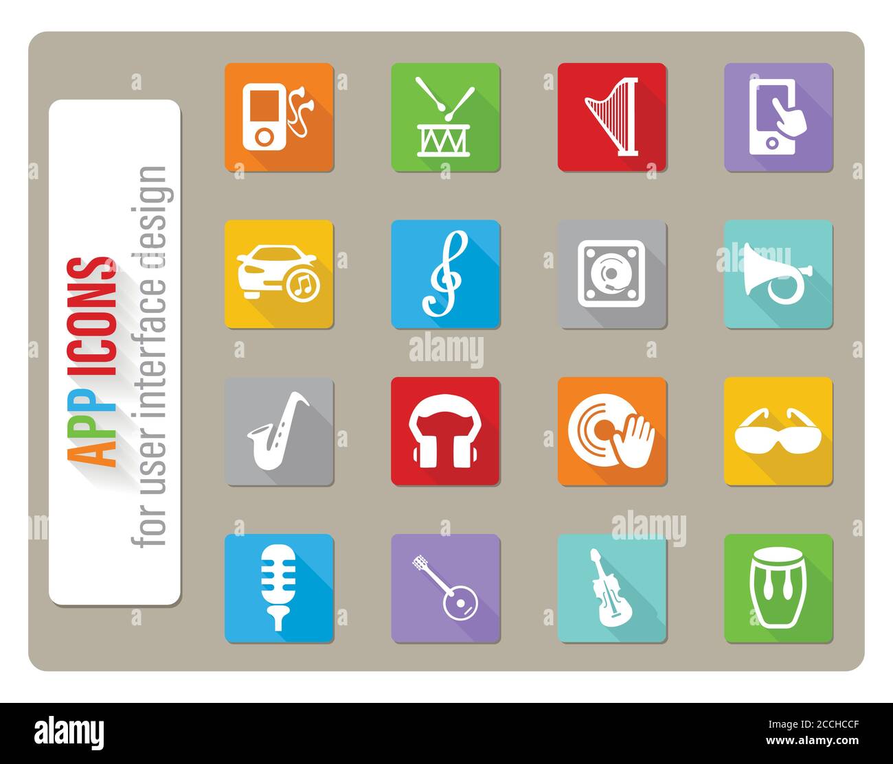 music icon set Stock Vector Image & Art - Alamy