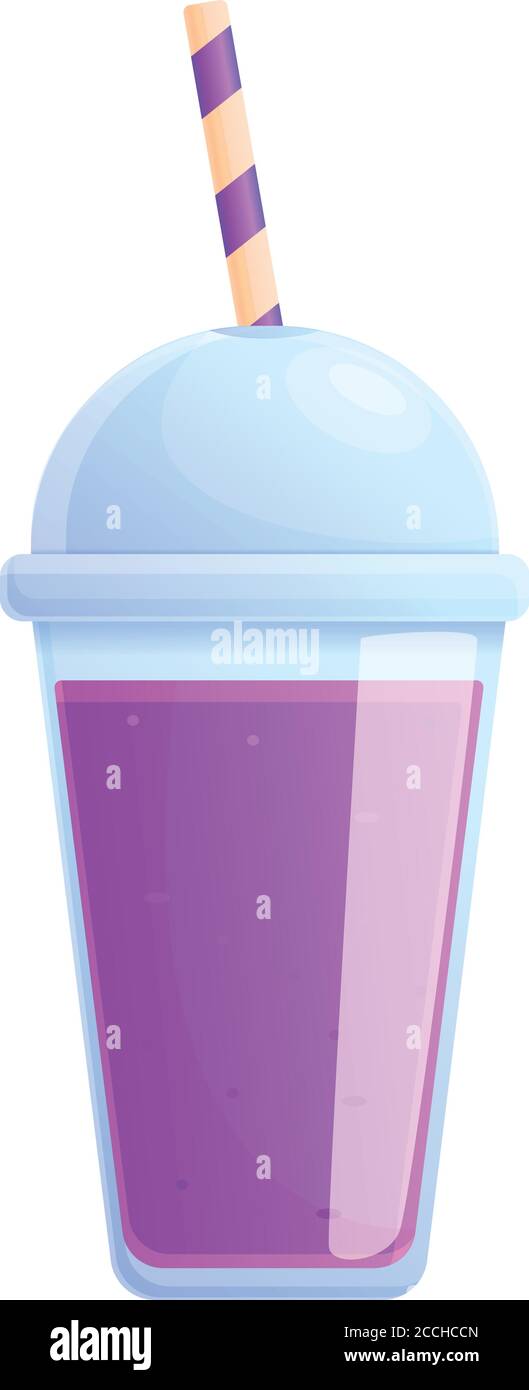 Smoothie juice cup icon. Cartoon of smoothie juice cup vector icon for ...