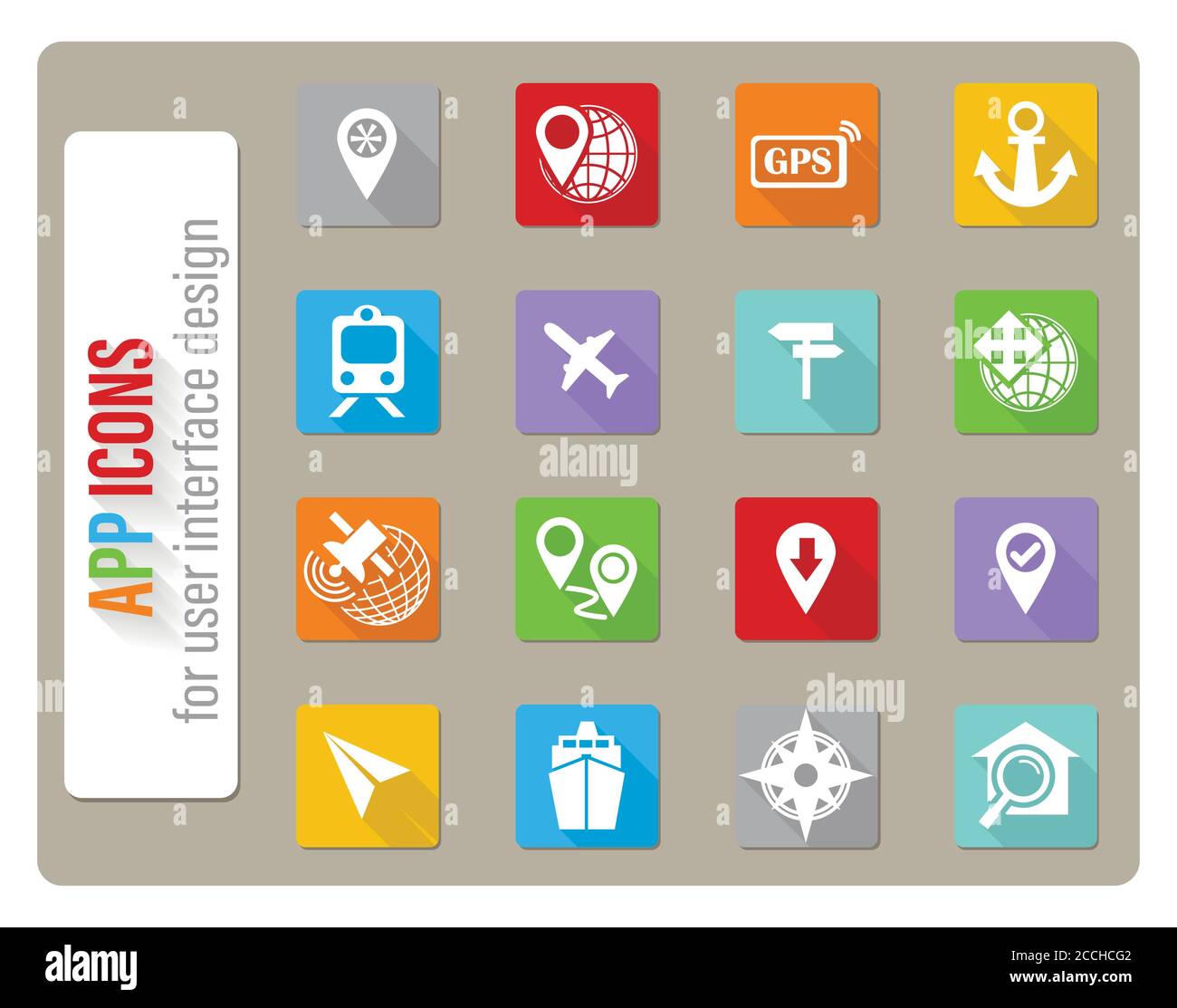 navigation icon set Stock Vector Image & Art - Alamy