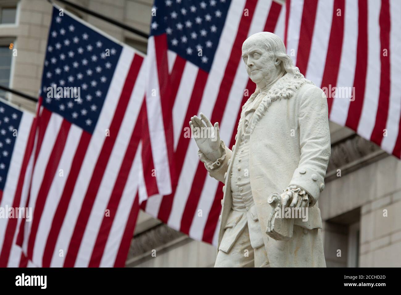 Benjamin franklin as the postmaster general hi-res stock photography ...