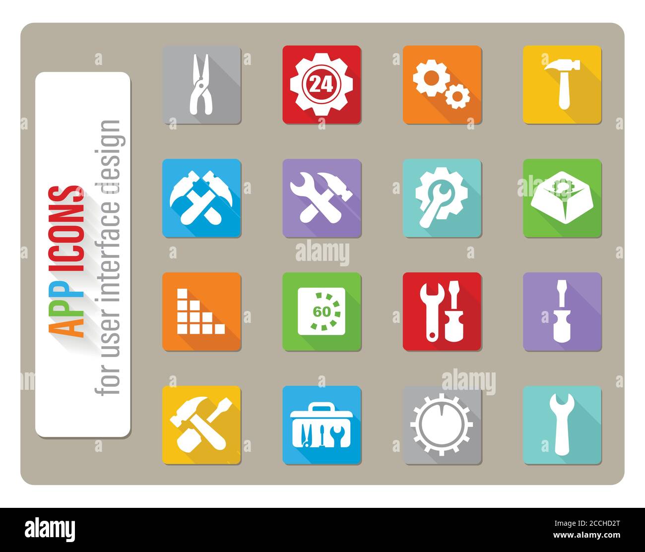 settings icon set Stock Vector Image & Art - Alamy